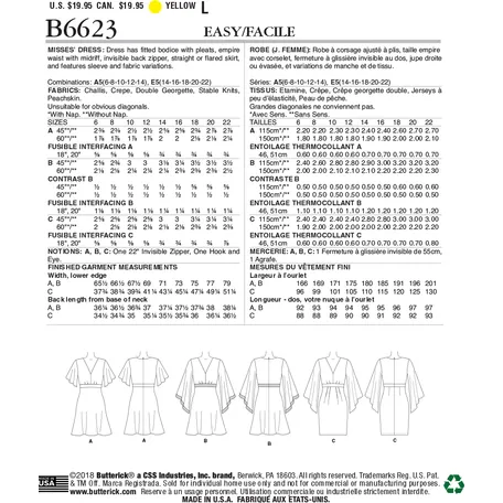Butterick pattern B6623 from £11.75